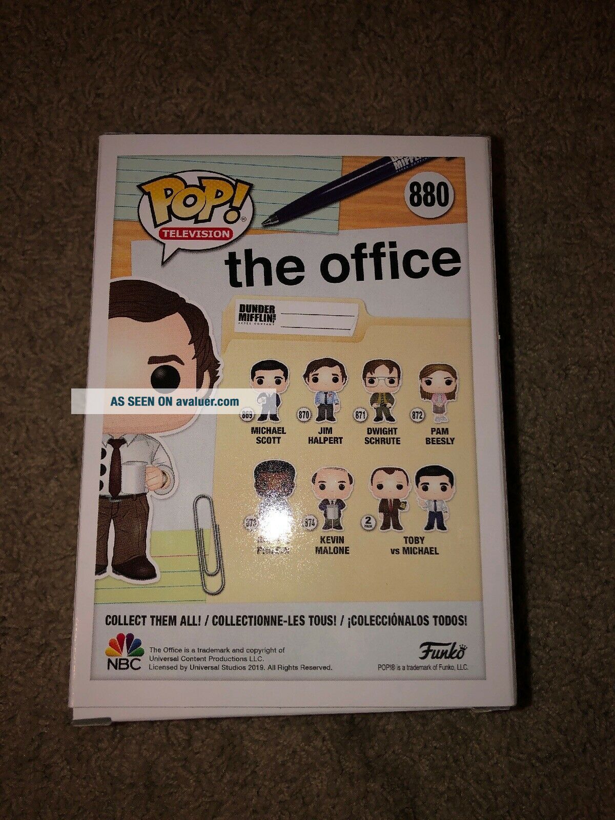 Funko Pop Television The Office Jim Halpert Funko Shop Exclusive 880 ...