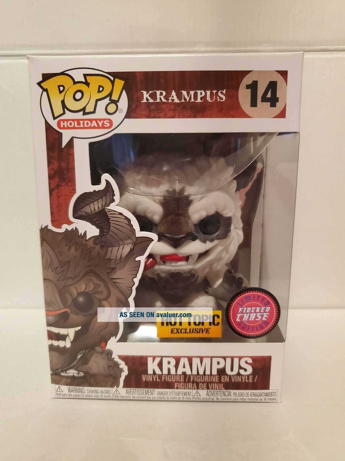 Funko POP Holidays 14 KRAMPUS Hot Topic Flocked Chase Limited Edition ...