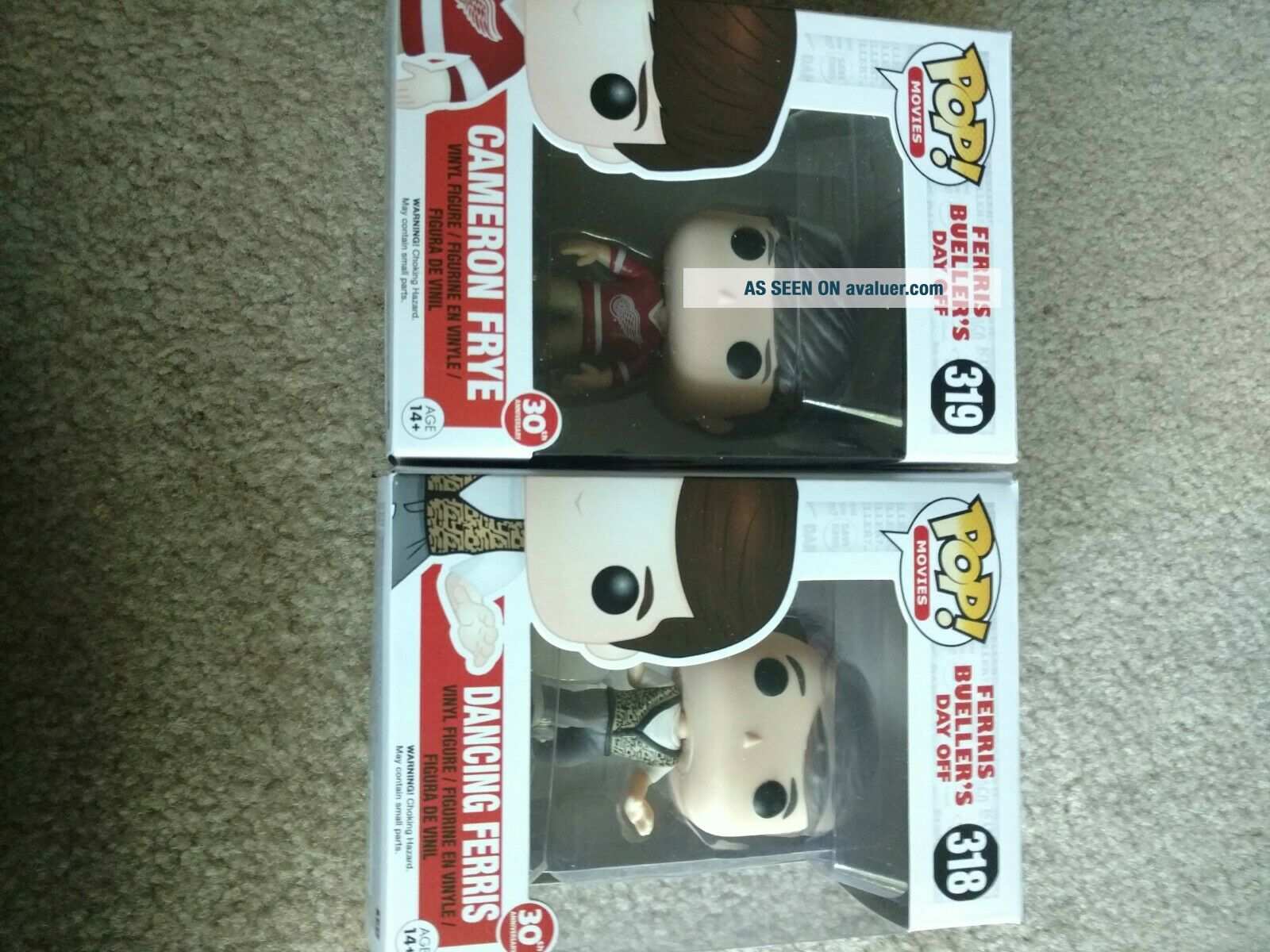 Funko Pop Ferris Buellers Day Off Complete Set Cameron Frye Dancing ...