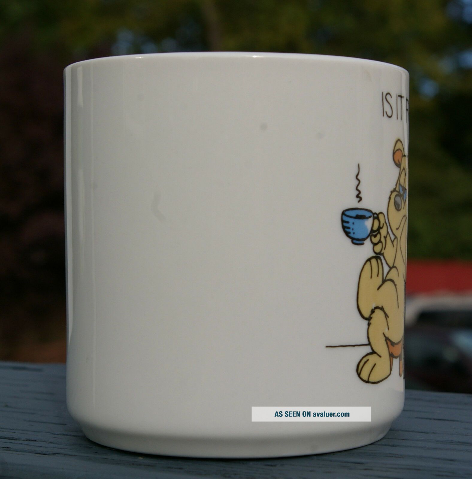 Work Coffee Mug Shanty Is It Friday Yet? Office Boss Job 1987 Bear Cup ...