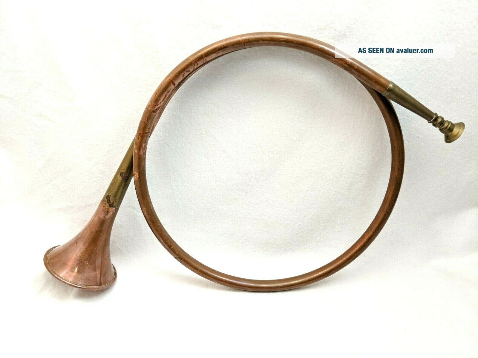 Vintage Copper And Brass English Fox Hunting Horn Bugle Decorative Wall ...