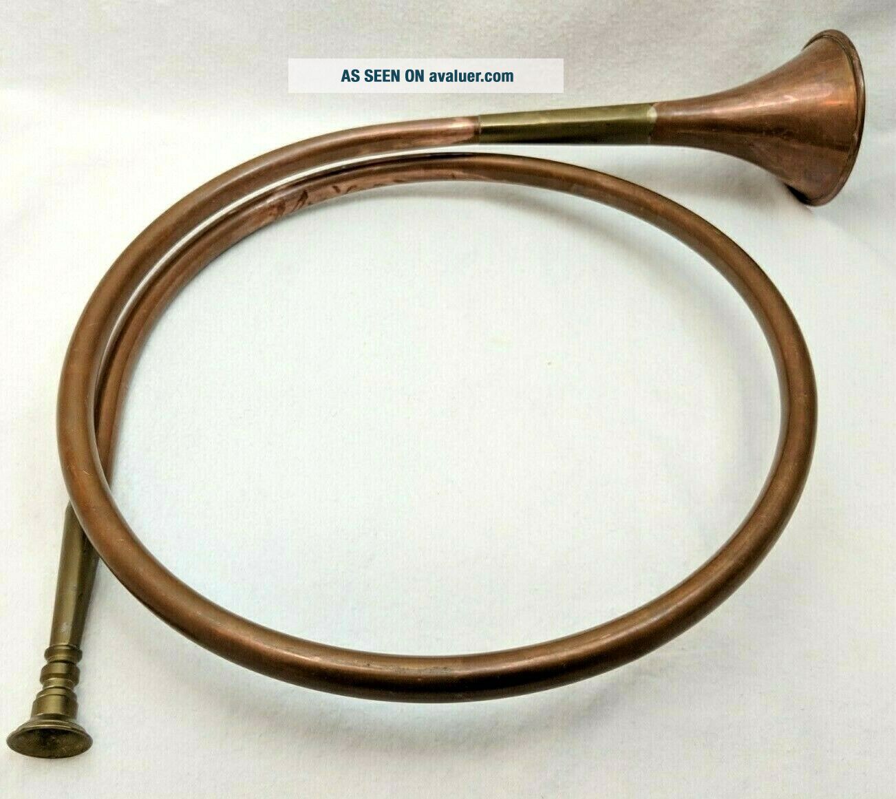 Vintage Copper And Brass English Fox Hunting Horn Bugle Decorative Wall ...
