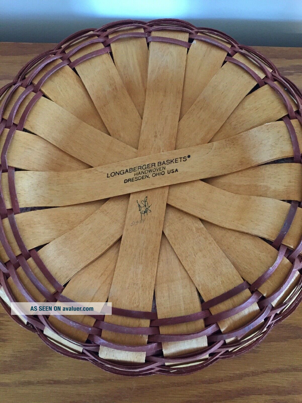 1995 LONGABERGER SHADES OF AUTUMN BASKET OF PLENTY - Foliage Liner And ...