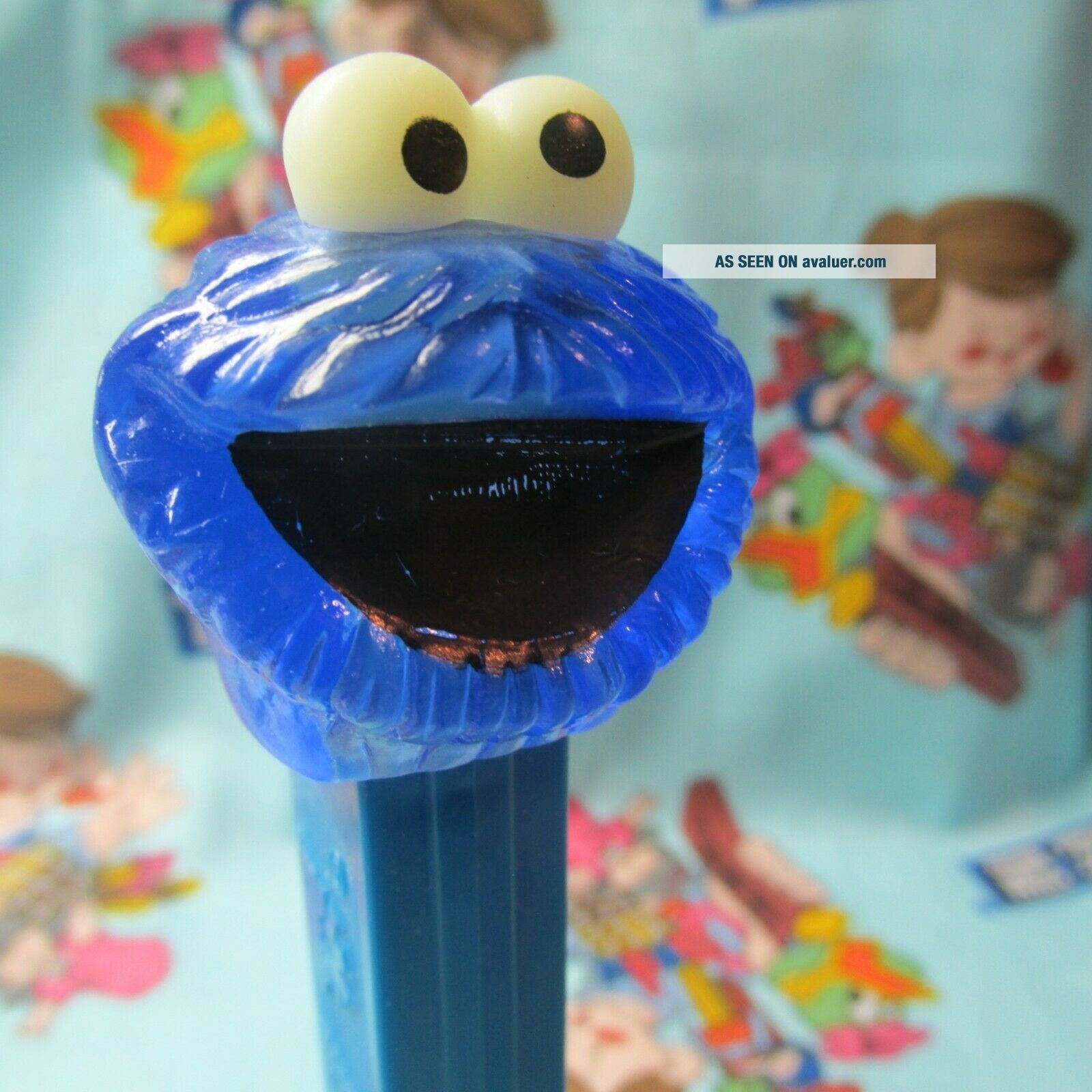 Three Sesame Street Crystal Head Pez Dispensers On Stands | #2818738
