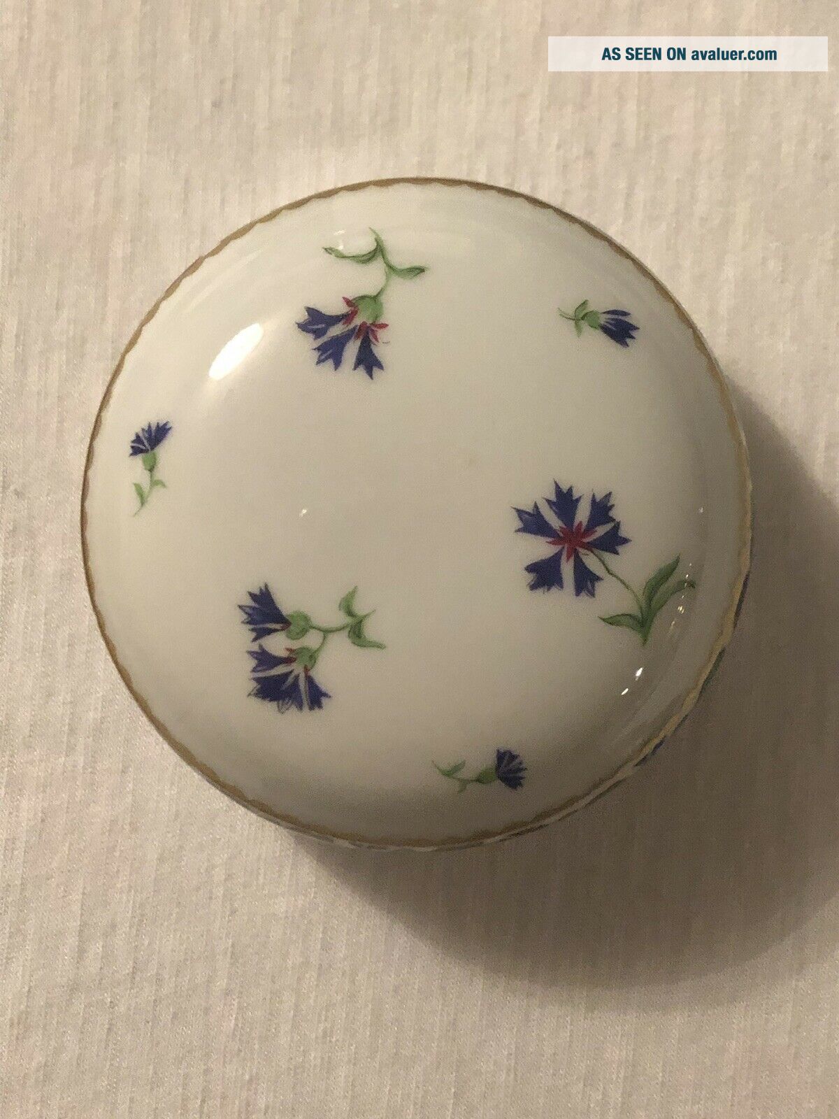 Tiffany & Co Porcelain Purple Villandry Flower Trinket Box Limoges ...