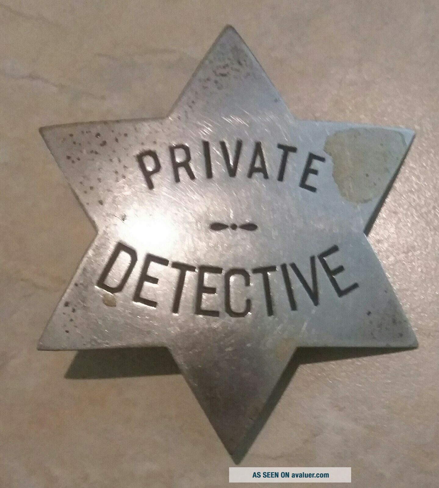RARE PRIVATE DETECTIVE POLICE BADGE Meyer And Wenthe Hallmarked | #2861536