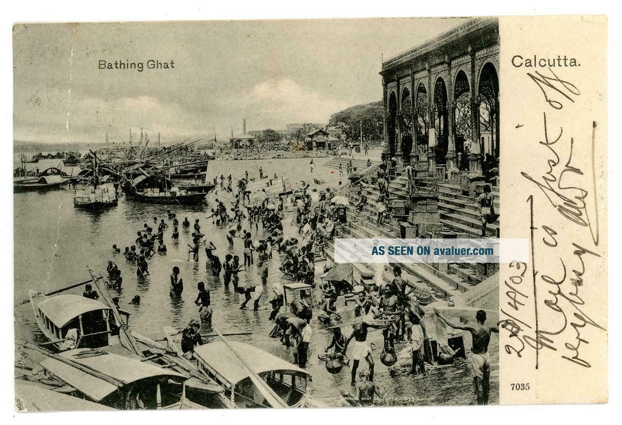 1903 India Postcard Of Bathing Ghat In Calcutta | #2846237