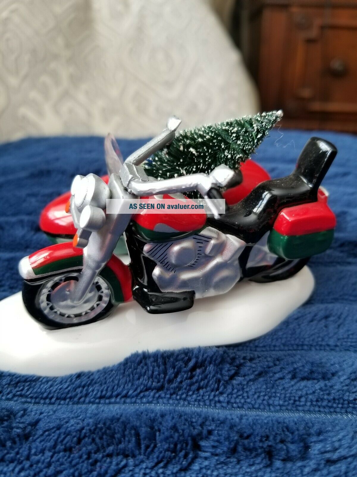 DEPARTMENT 56 SNOW VILLAGE HARLEY DAVIDSON MOTORCYCLE WITH SIDE CAR ...