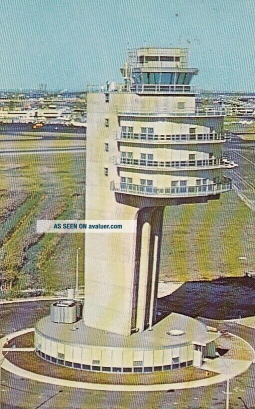 Airport Control Tower Newark Jersey NJ 1972 1970s Vintage Postcard ...