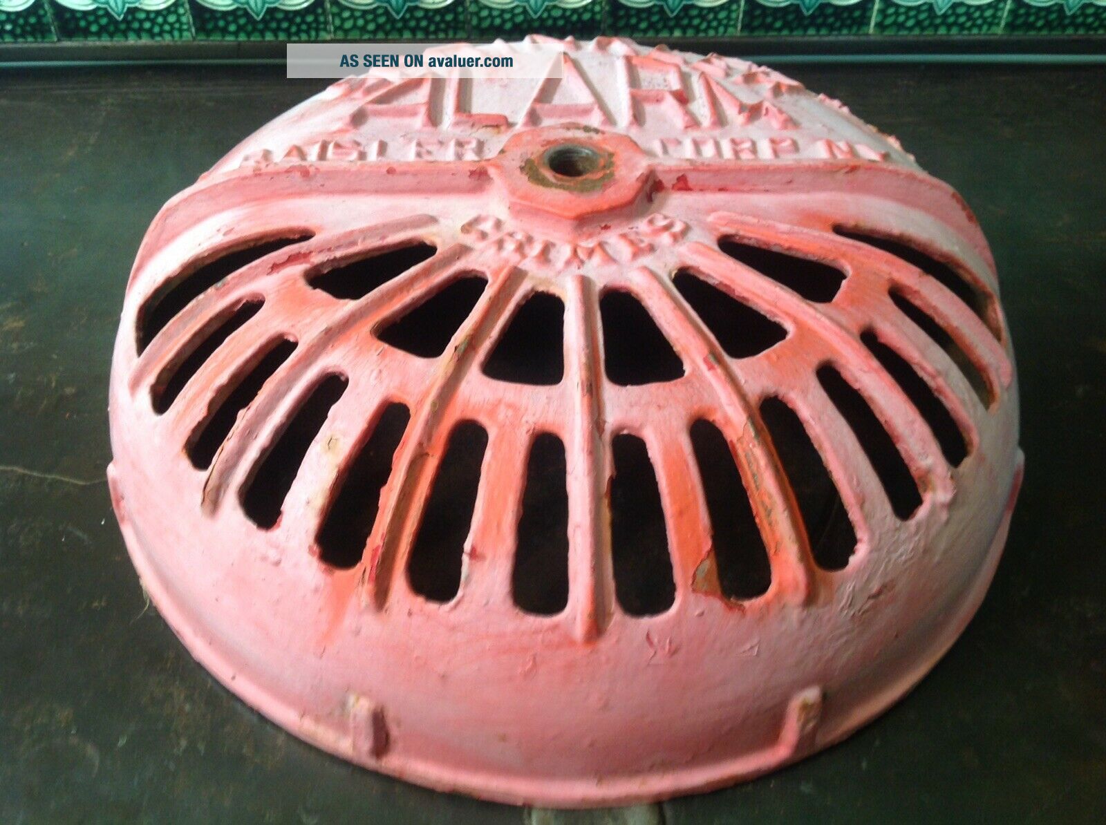 LQQK VINTAGE RAISLER CORP N. Y GRIMES SPRINKLER ALARM BELL COVER | #2893711