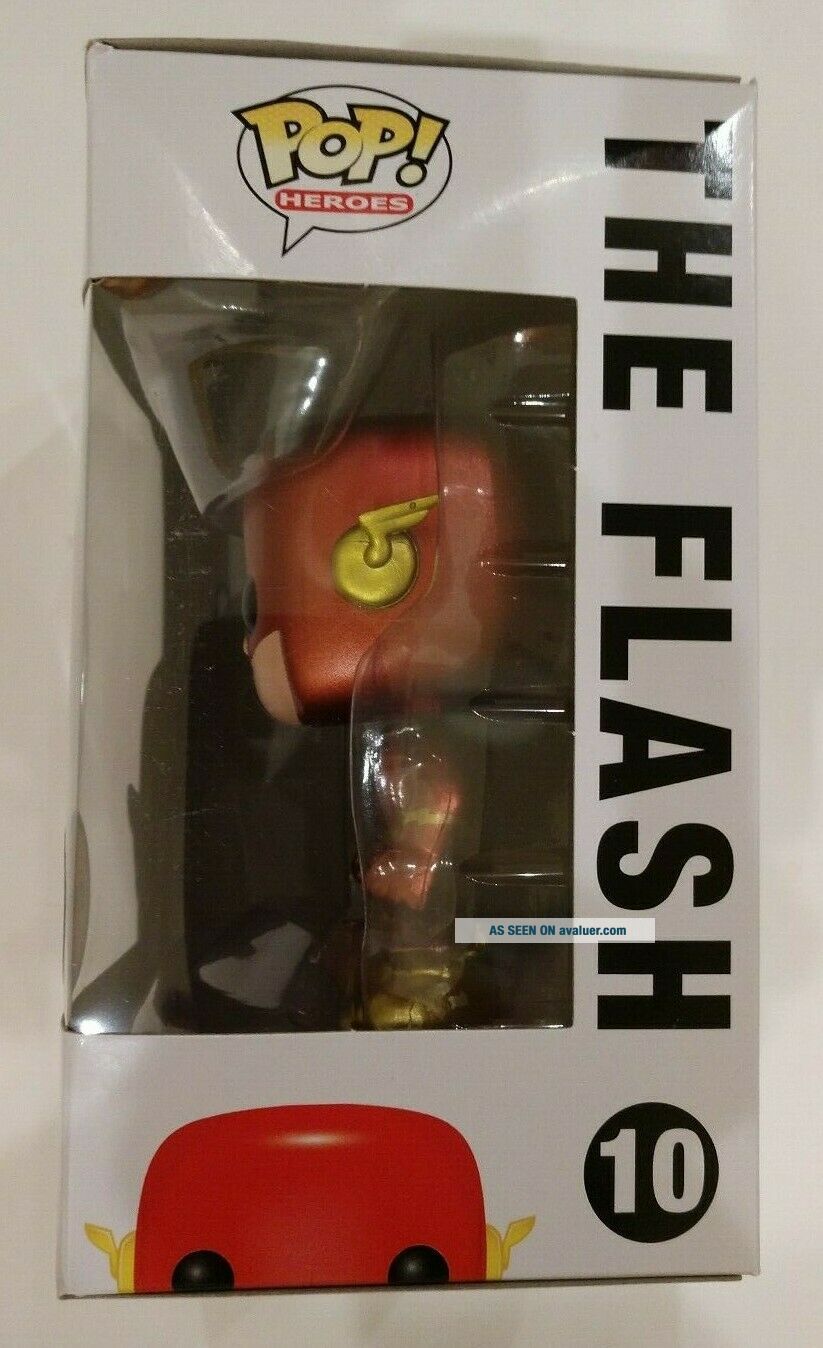 FUNKO POP THE FLASH 10 CHASE Chrome DC COMICS HEROES RARE FIGURE | #2920229