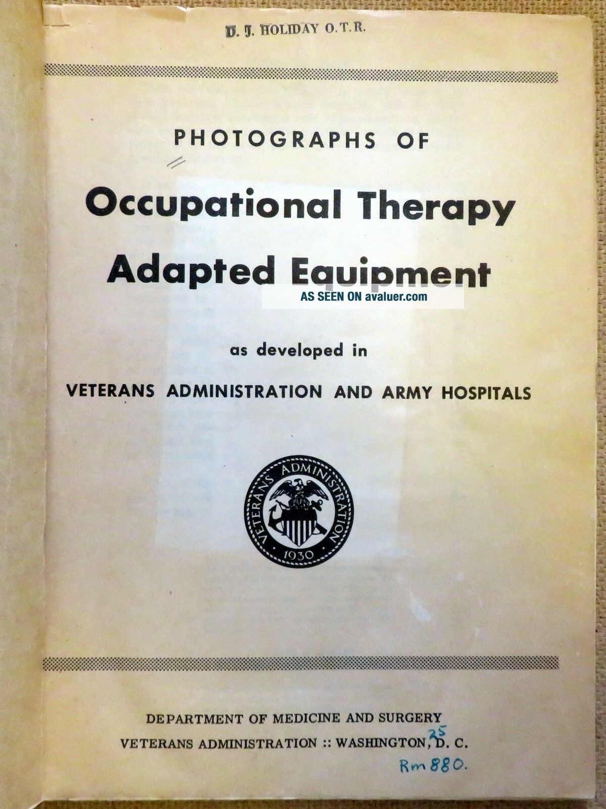Photographs Of Occupational Therapy Adapted Equipment - 1947 - VA And ...