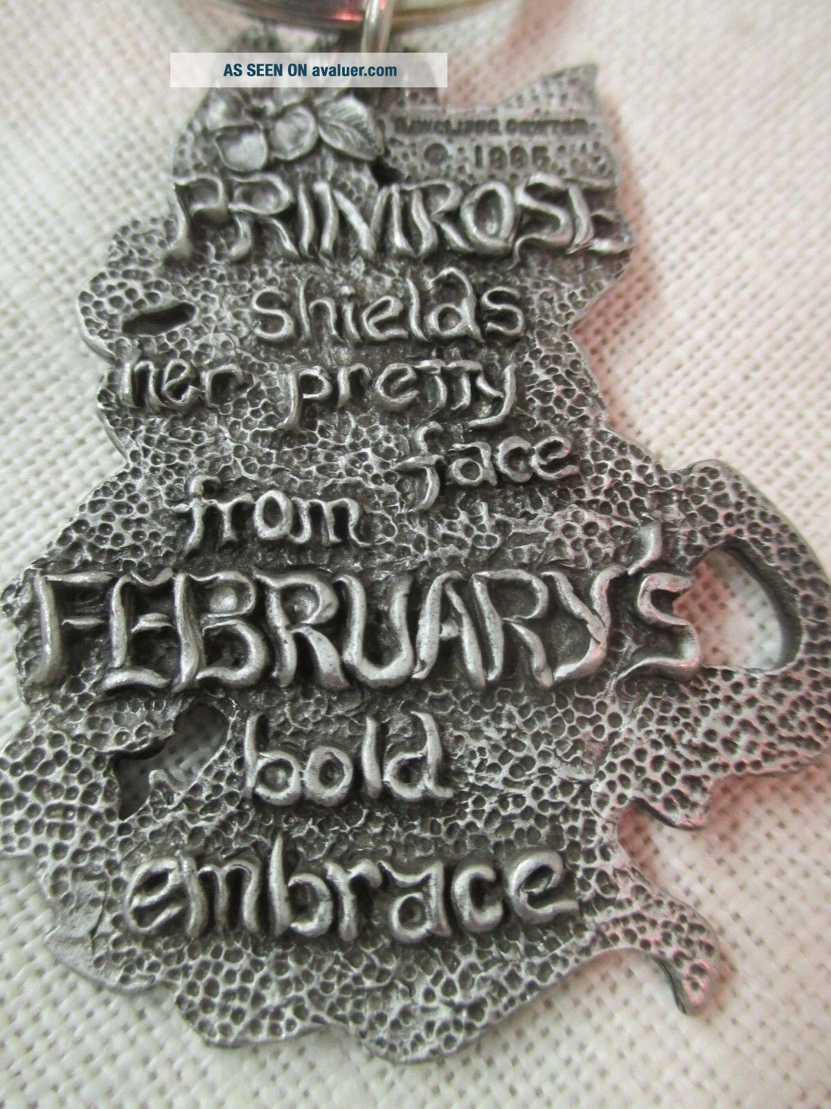 Vintage 1995 Rawcliffe Pewter Keychain Fairy Primrose Shields Her ...
