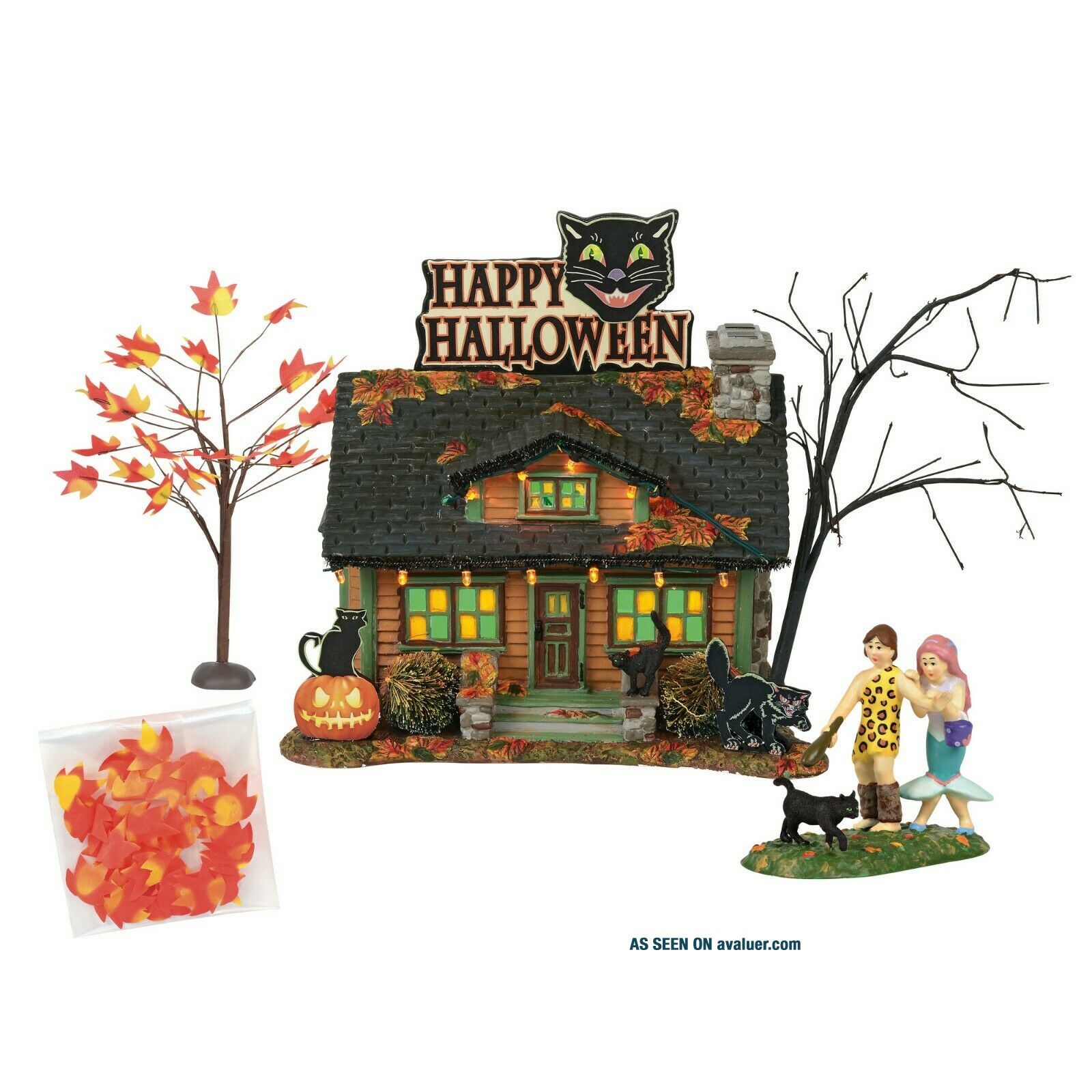 Department 56 Halloween The Black Cat Flat Building Set 6000661 | #2945508