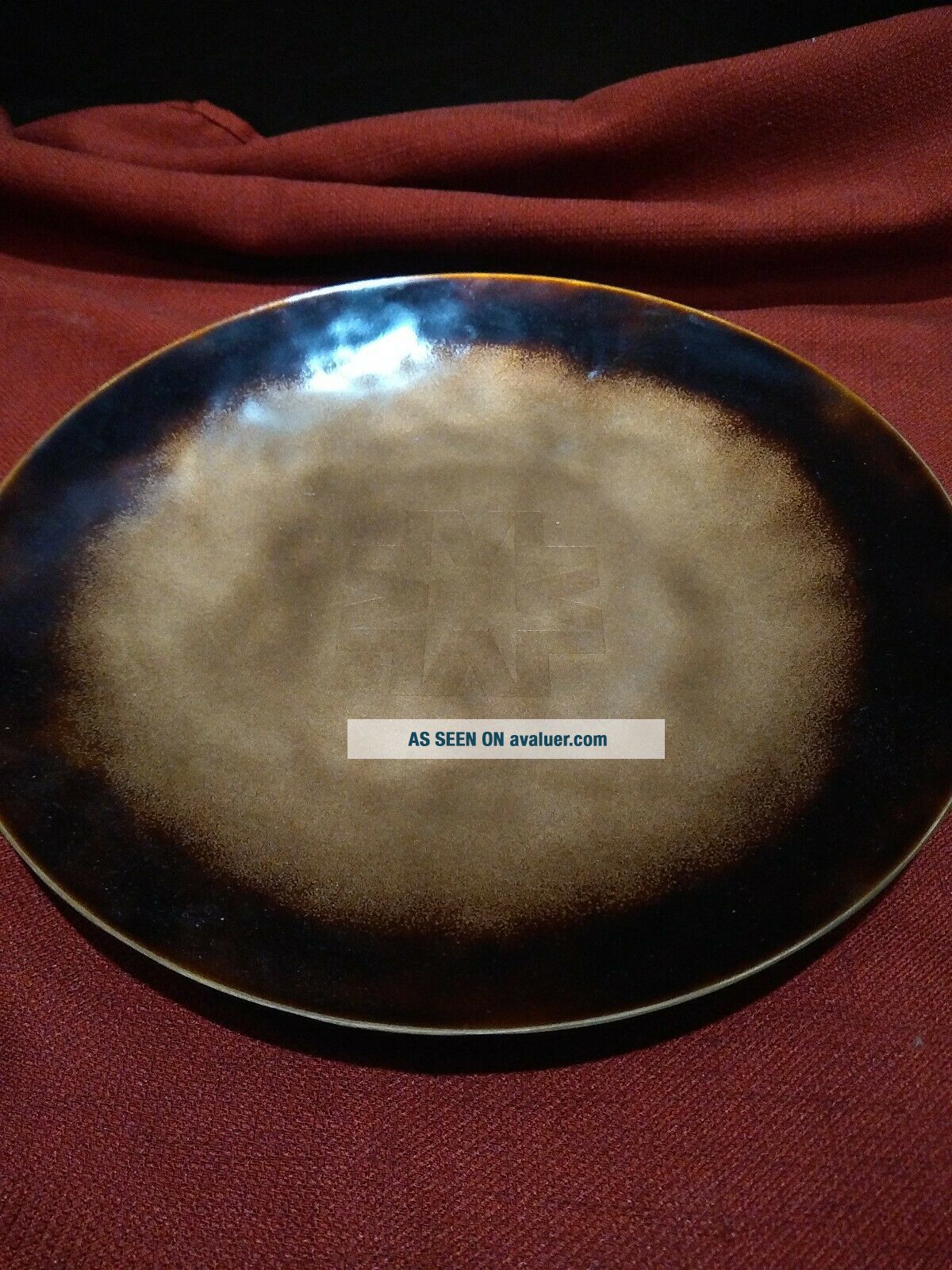 Vntg Enamel On Copper Plate BOVANO Of Chesire CT For THE METROPOLITAN ...