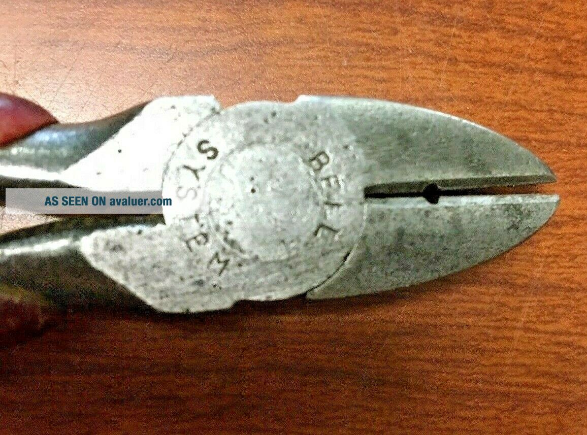 Vintage M. Klein & Sons Bell System Chicago USA Lineman Pliers Cutter ...
