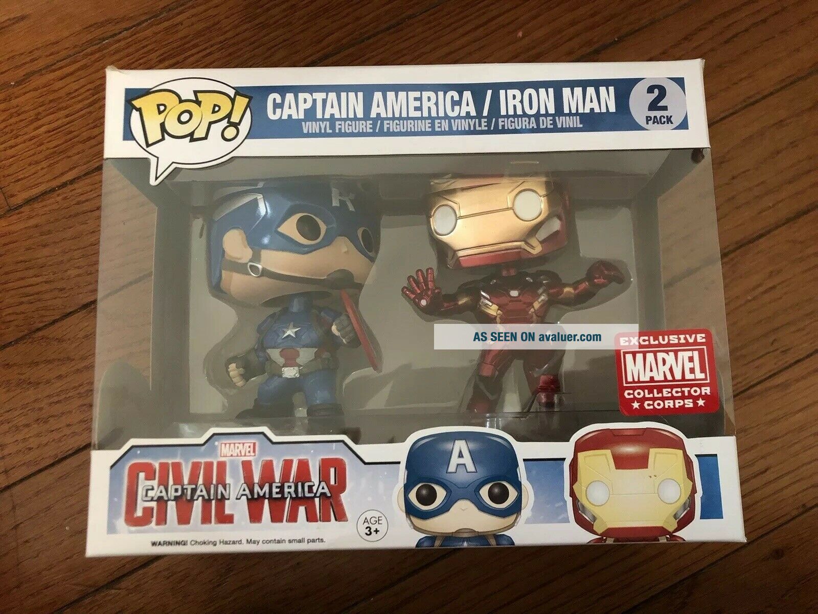 Funko Pop Marvel Captain America Iron Man Civil War Collector Corps 2 ...