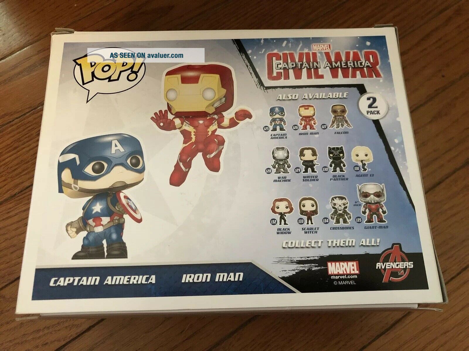 Funko Pop Marvel Captain America Iron Man Civil War Collector Corps 2 ...
