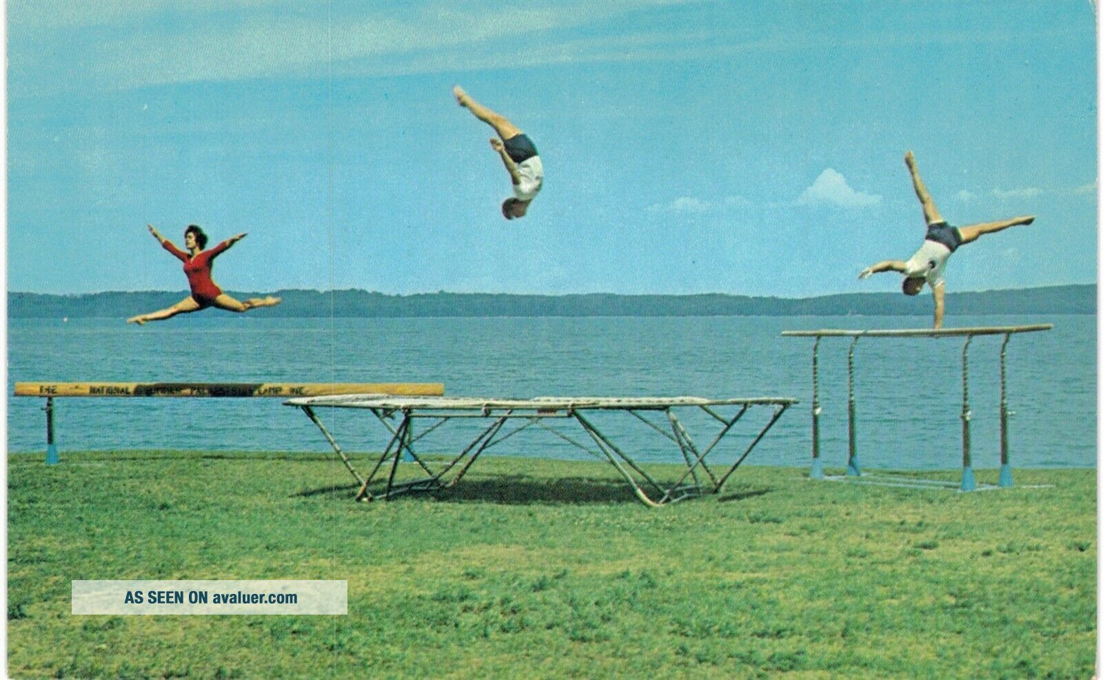 Traverse City Palaestrum Camp Trampoline Elk Lake 1960 MI | #2898943