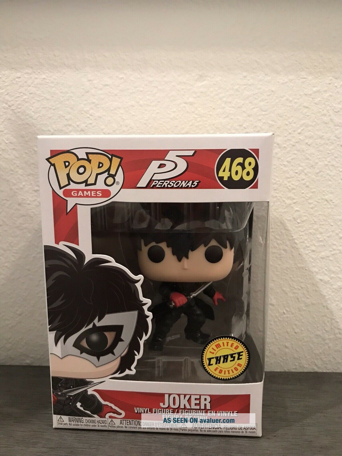 Funko Pop Games Persona 5 468 Joker With POP Protector Case Chase ...
