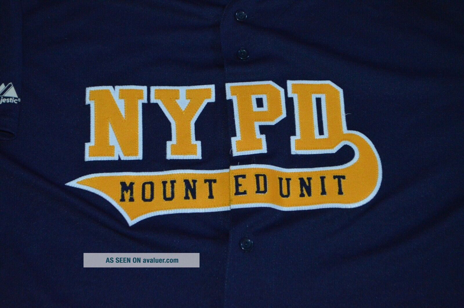 NYPD Mounted Unit Game Worn Baseball Softball Jersey NY NYC Police XL ...