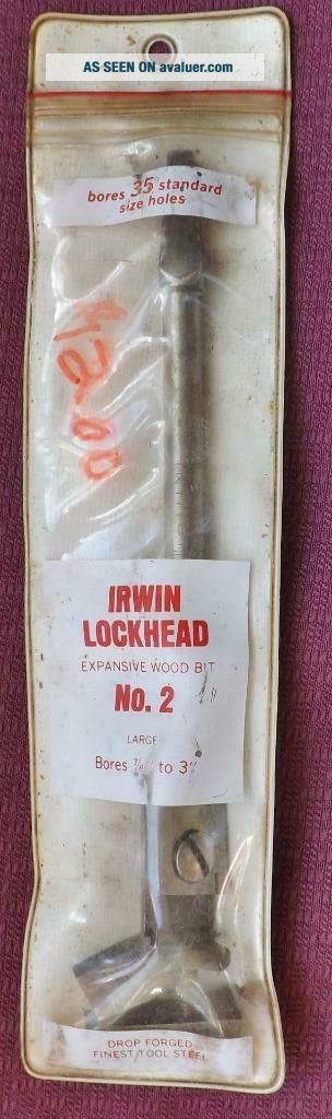 IRWIN Lockhead No. 2 Expansive Auger Wood Drill Bit With 2 Cutters 7/8 ...