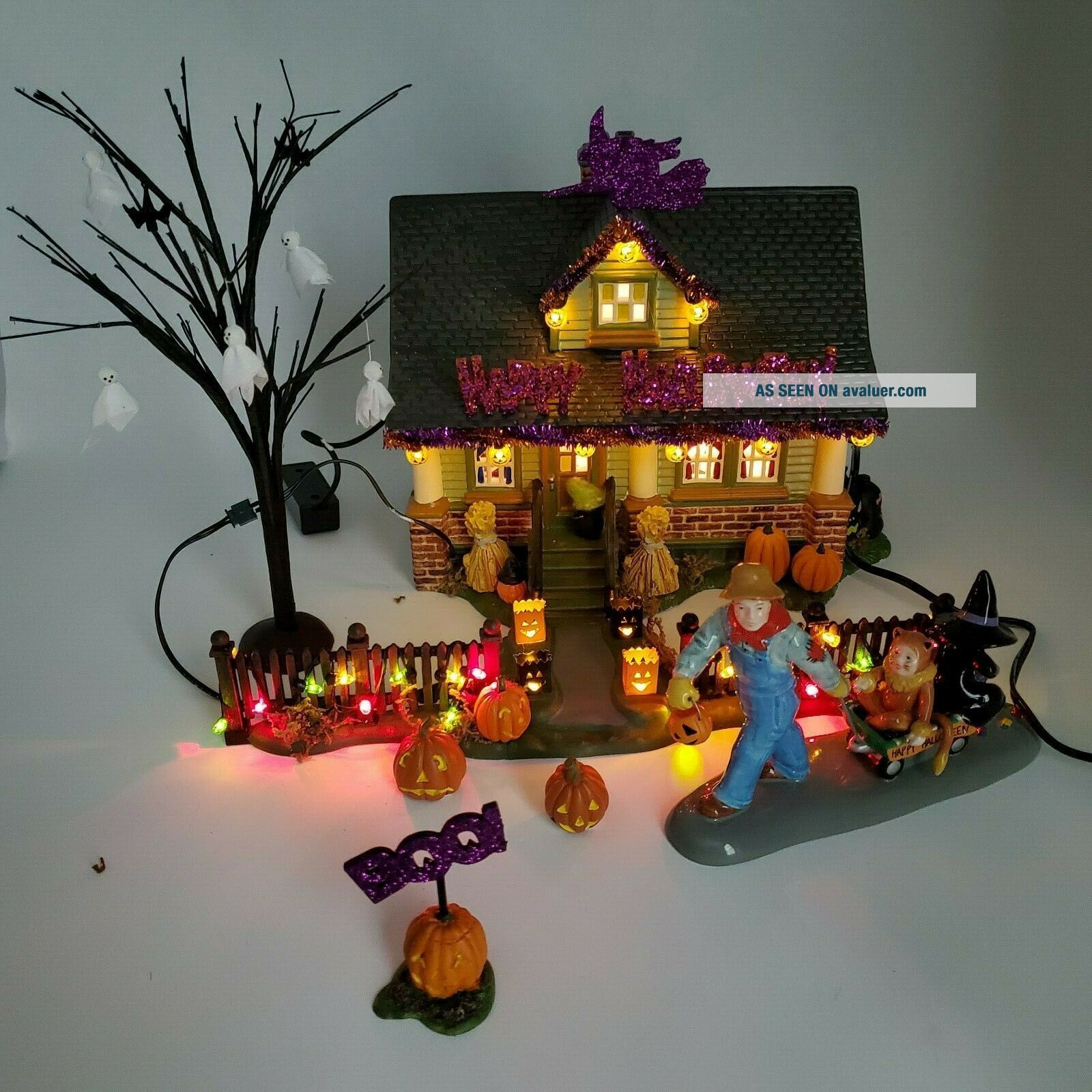 Dept 56 Halloween Gift Set 1031 Trick Or Treat Drive Complete | #2986148