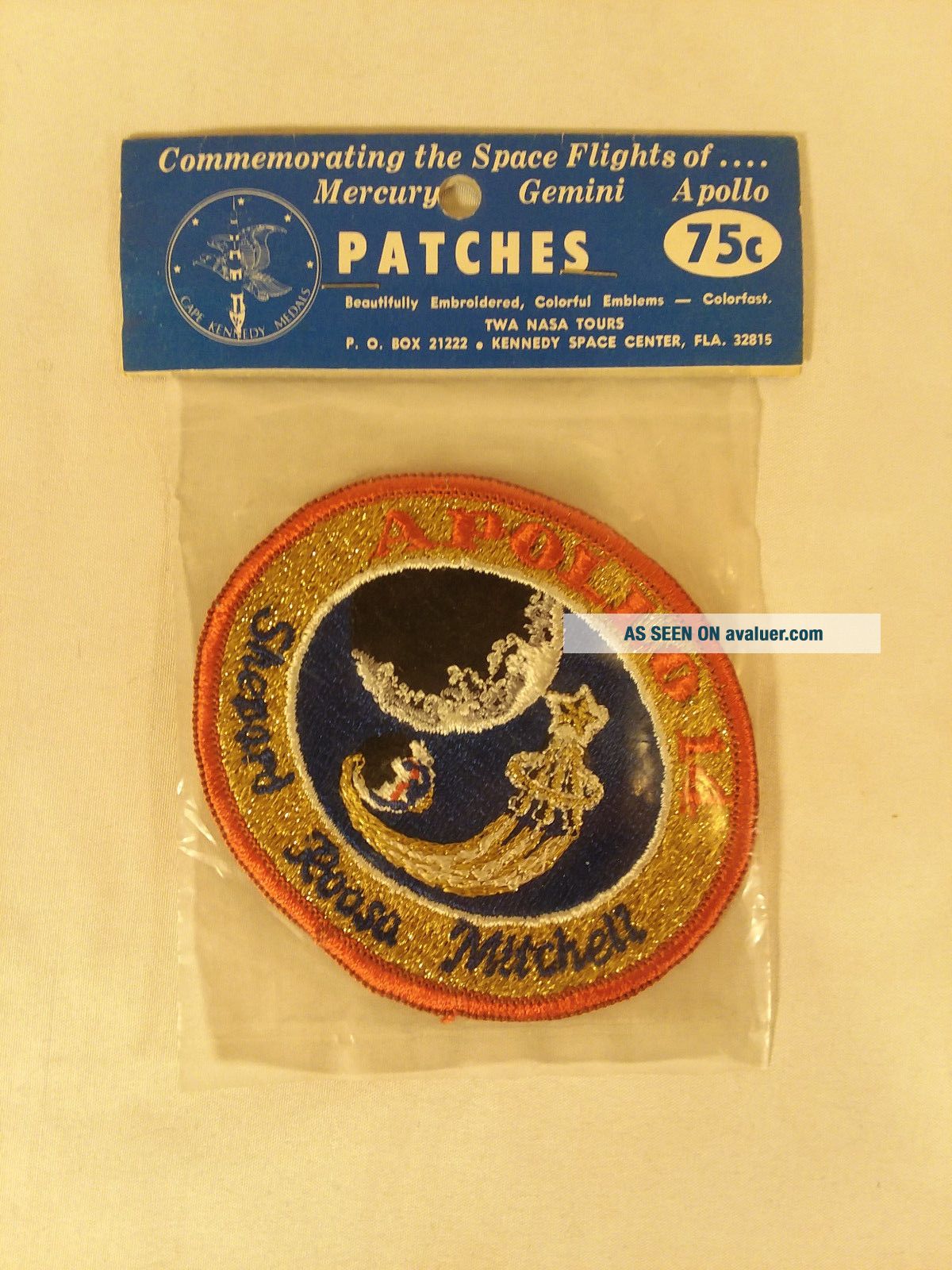 Mercury Gemini Apollo COMMEMORATIVE PATCH Apollo 14 NASA Space Flight ...