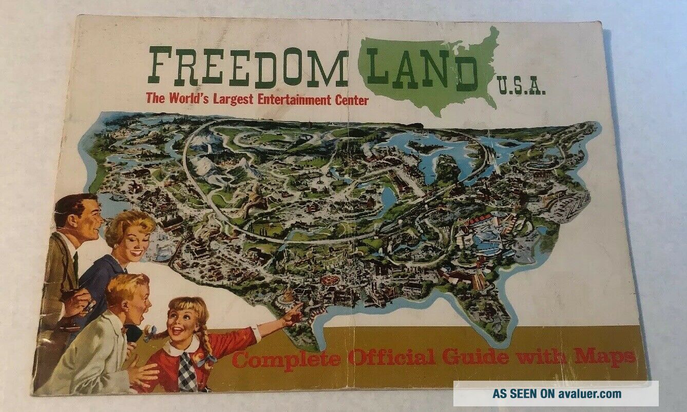 Vintage Freedom Land Amusement Park York City Program Guide | #2939485