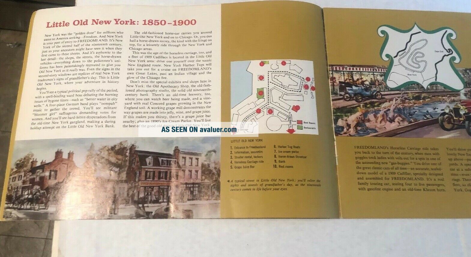 Vintage Freedom Land Amusement Park York City Program Guide | #2939485