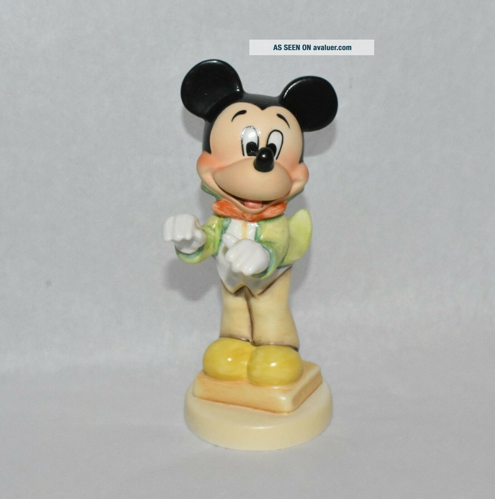 RARE Goebel Hummel Disney Mickey Mouse Band Leader HTF Figurine ...