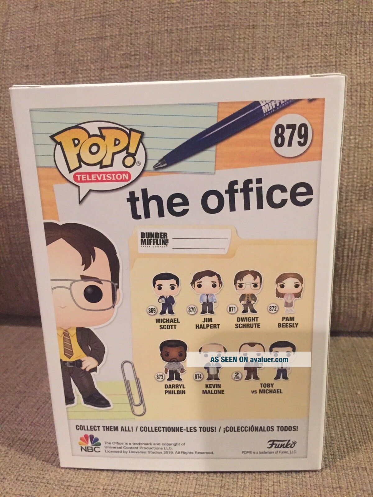 FUNKO POP THE OFFICE JIM HALPERT 879 BOXLUNCH EXCLUSIVE IN HAND | #3007366