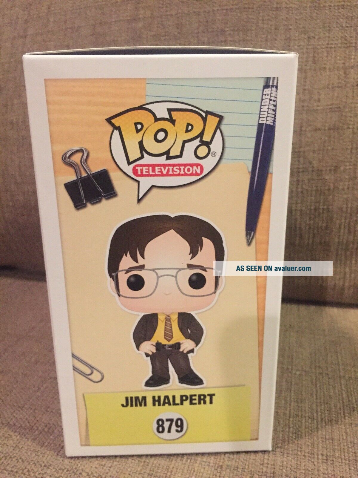 FUNKO POP THE OFFICE JIM HALPERT 879 BOXLUNCH EXCLUSIVE IN HAND | #3007366