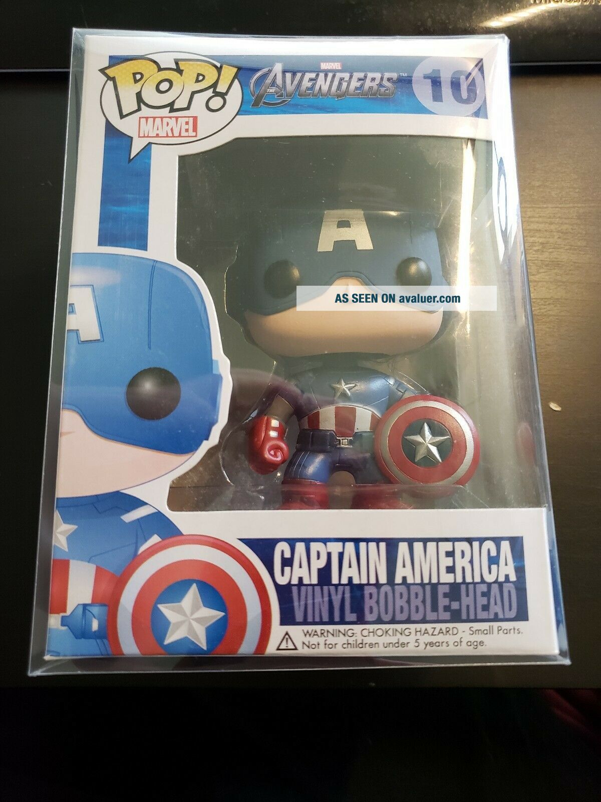 Funko Pop The Avengers Captain America Vinyl Bobble - Head 10 ...