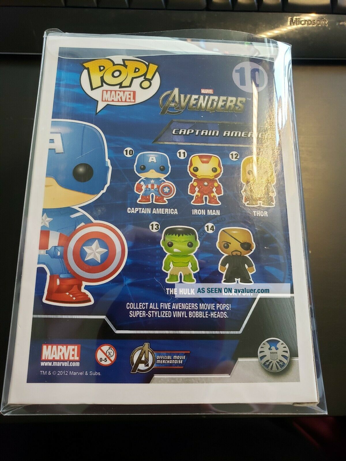 Funko Pop The Avengers Captain America Vinyl Bobble - Head 10 ...