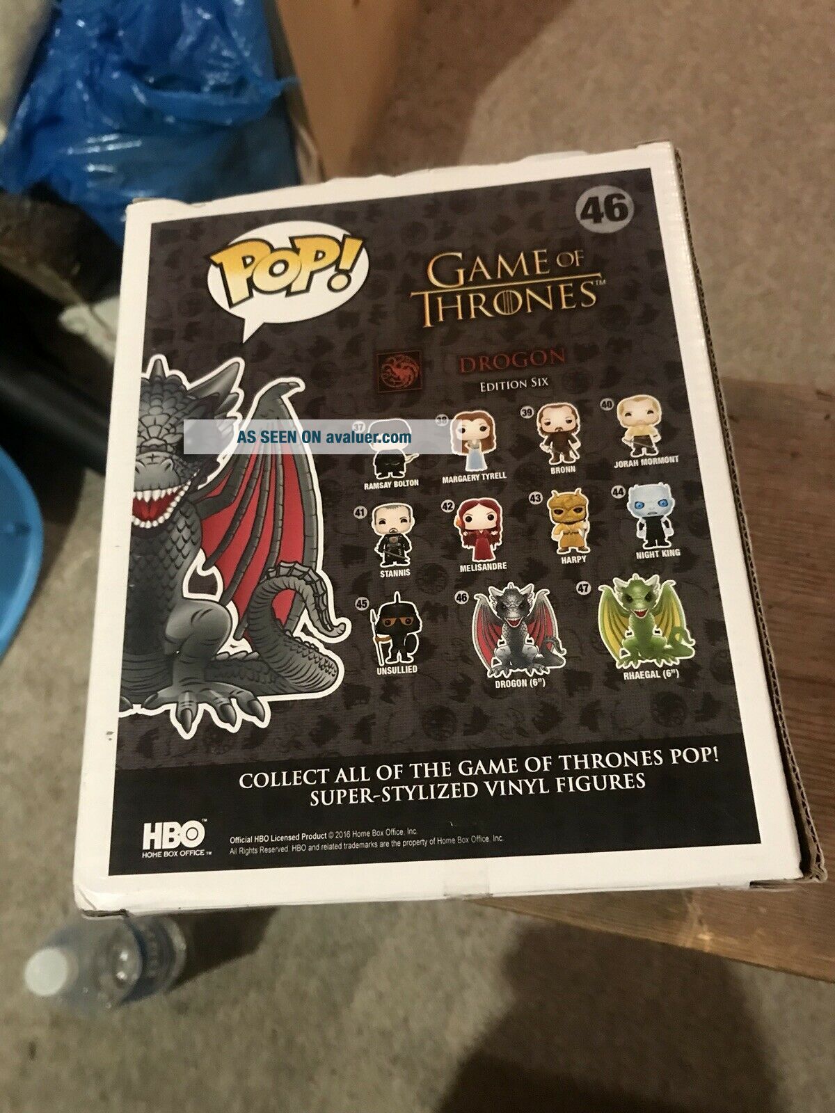 Funko Pop Drogon Viserion Rhaegal Jorah Harpy Unsullied Slightly Boxes ...