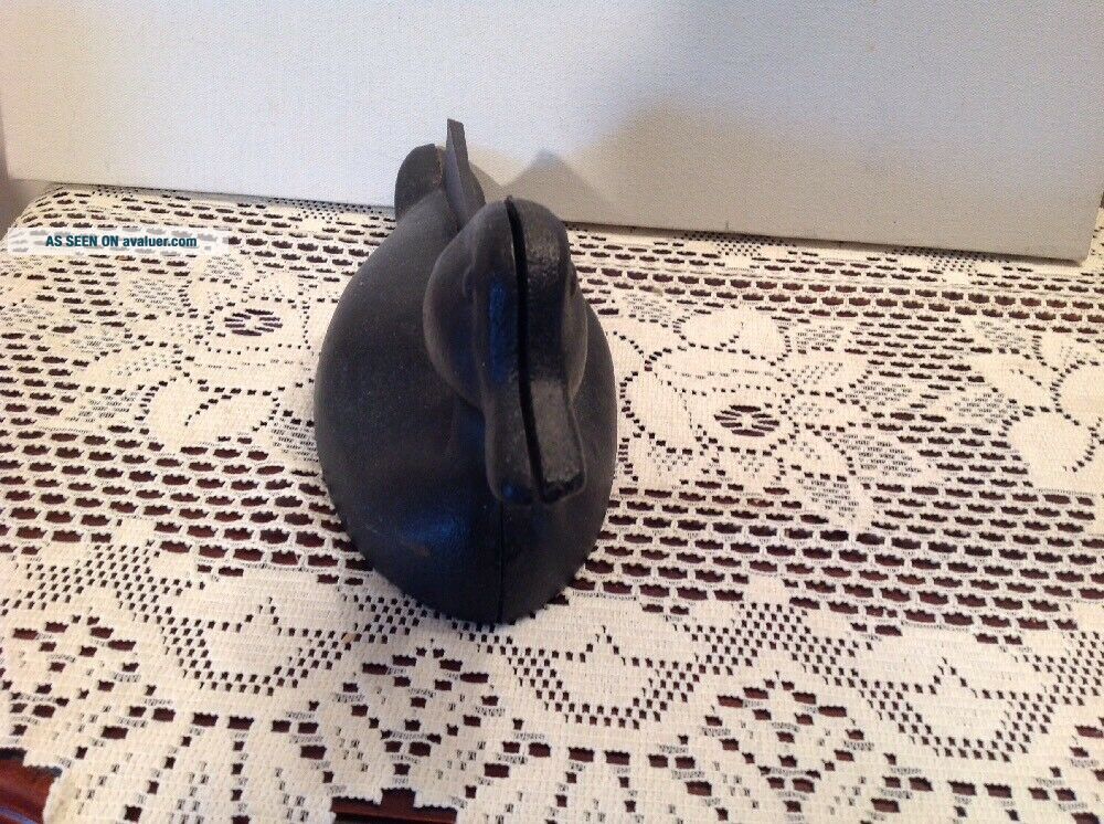 VINTAGE CAST IRON DUCK DECOY BOOT SCRAPER DOOR STOP BLACK | #3047210