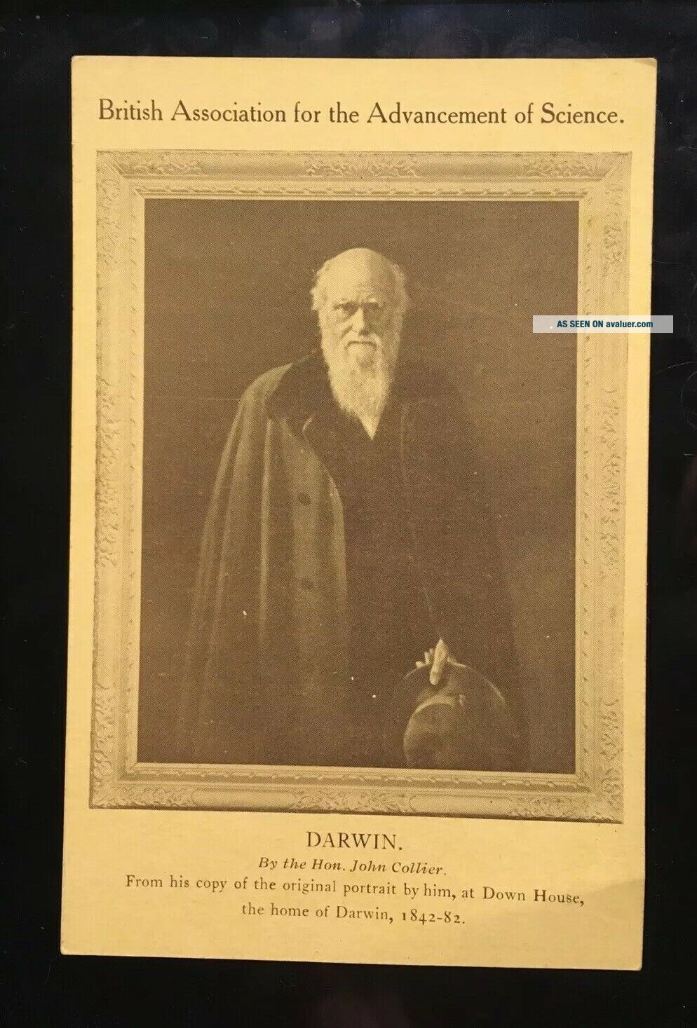 Charles Darwin Postcard, British Association For The Advancement Of ...