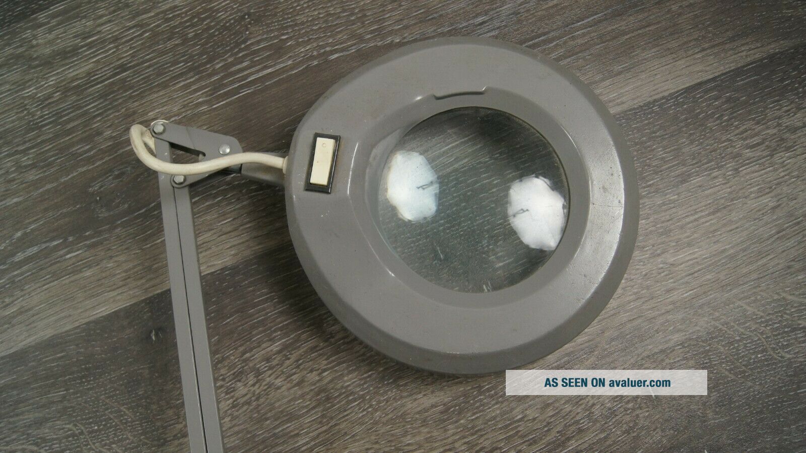 Vintage Luxo Magnifier Industrial Articulating Task Lamp Architect ...