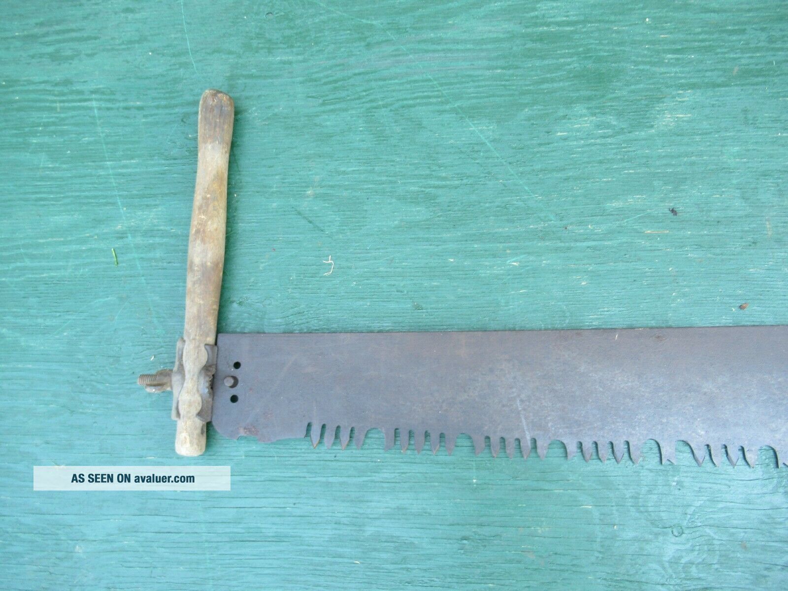 OLD Two Man Crosscut Saw With Two Handles, Blade 67 " Long Logging Tool ...