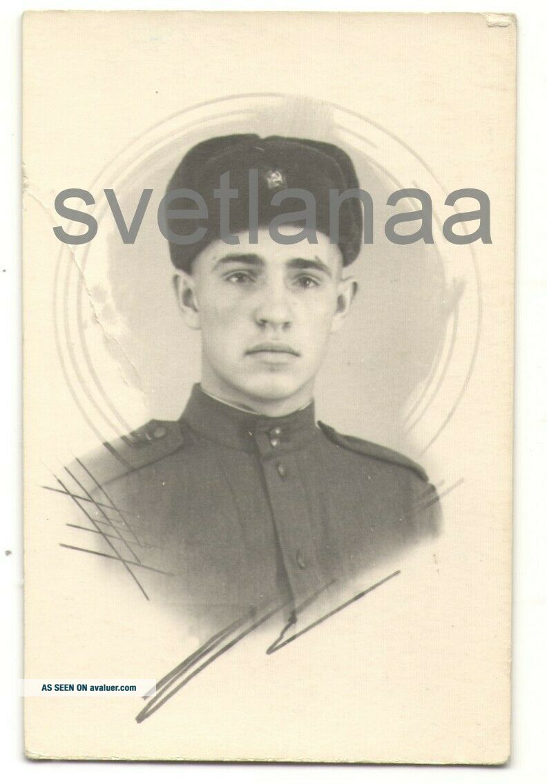 Soviet Army Soldier Handsome Man Guy Boy Fur Hat Military Uniform ...