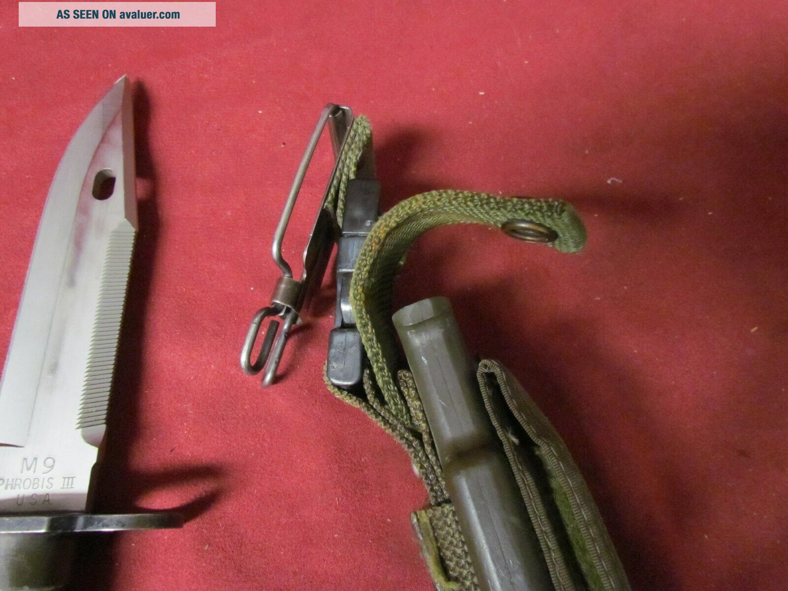 Us Army M9 Phrobis Iii Gen 3 Knife Bayonet Scabbard 3079245