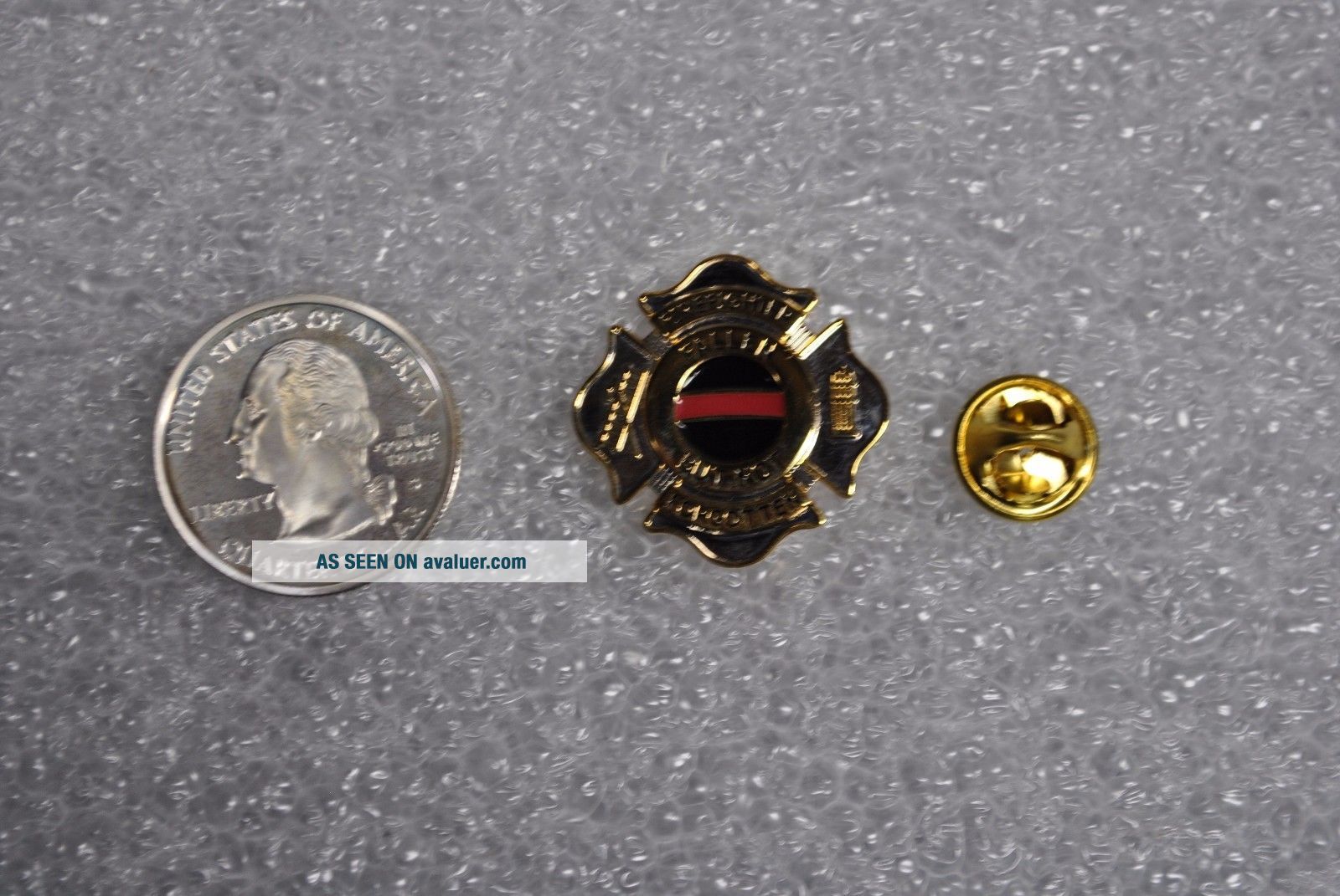 Fallen But Not Forgotten Firefighter Thin Red Line Memorial Badge Lapel ...