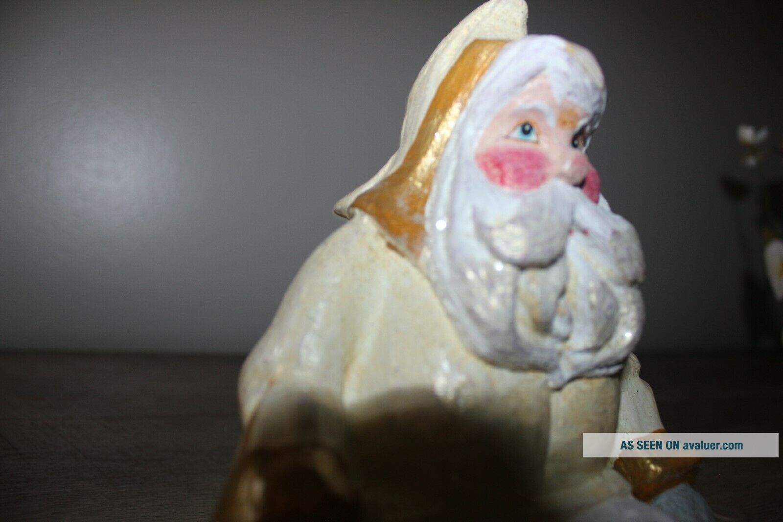 House Of Hatten 1996 SANTA SHELF SITTER Xmas Figurine Folk Art Vintage ...