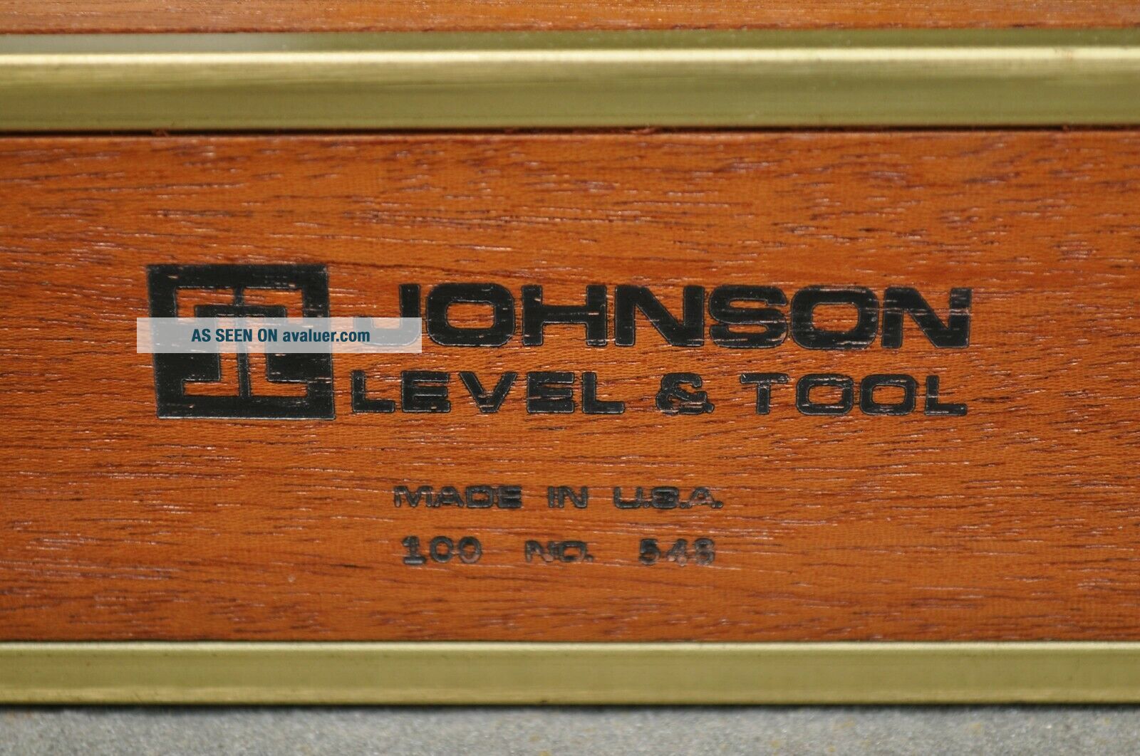 JOHNSON LEVEL & TOOL MADE IN USA 100 NO 548 4 ' MAHOGANY LEVEL W/ CASE ...