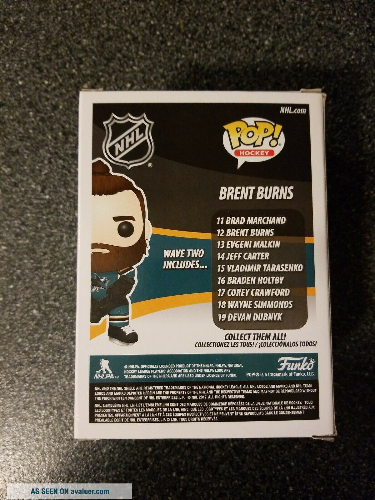 FUNKO POP HOCKEY Brent Burns San Jose Sharks VAULTED | #3127644