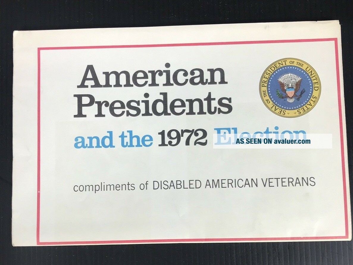 American Presidents And The 1972 Election Double Sided Poster | #3057198
