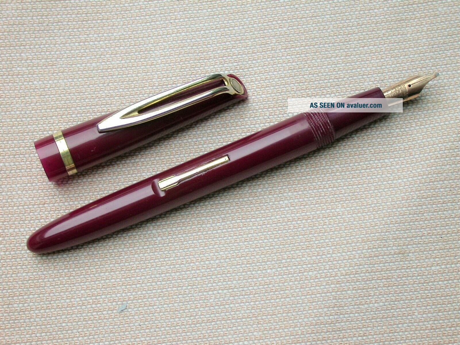 WATERMAN L. 2 FOUNTAIN PEN IN RED. LEVER FILLER. | #3086340