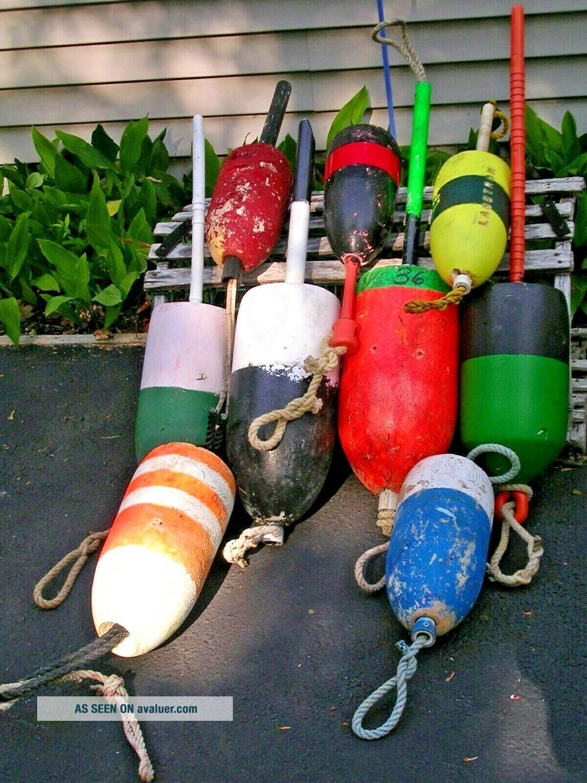 NINE (9) BUOYs FOR Snedvidek ONLY Maine Lobster Buoys | #3142357