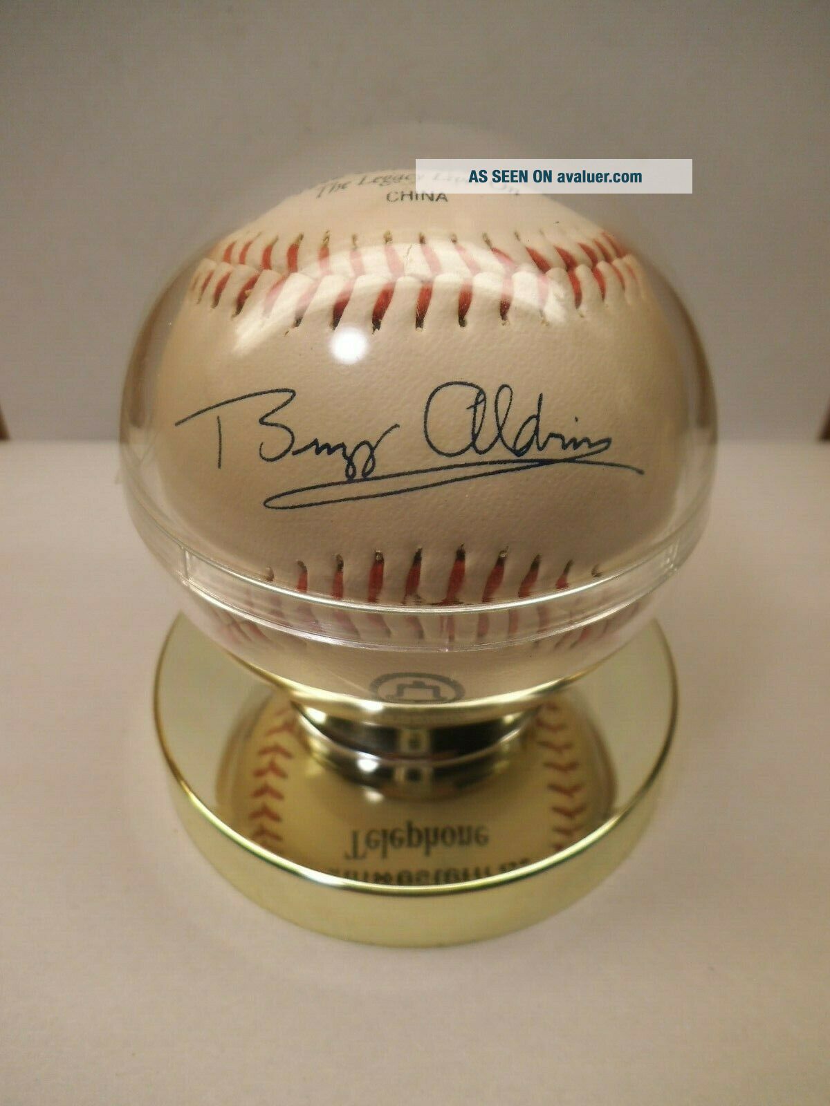 NEIL ARMSTRONG BUZZ ALDRIN Stamp Auto Signed Autograph Baseball NASA ...